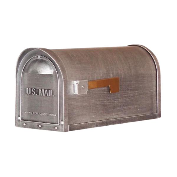 Swedish Silver Classic Aluminum Mailbox - Dream Yards Direct